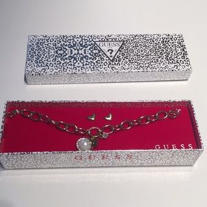 Guess | Jewelry | Guess New Gold Chain Charms Bracelet Earrings | Poshmark